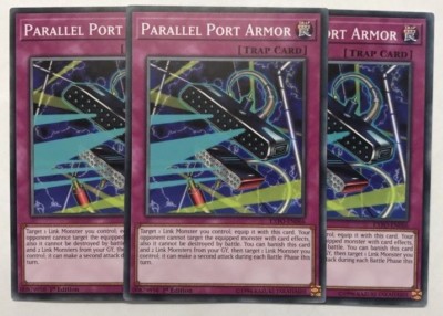 Yu-Gi-Oh! EXFO-EN066 - 3 x Parallel Port Armor - 1st edition - Common | eBay