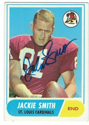Autographed JACKIE SMITH St. Louis Cardinals 1968 Topps Card #86 w/COA ...