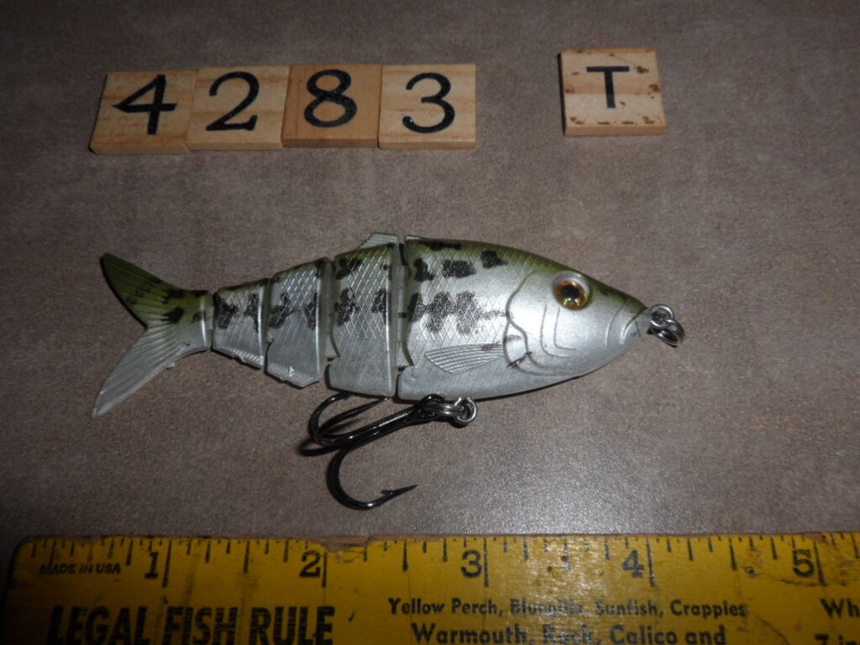 T4283 T KICK TAIL MULTI JOINTED HARD SWIM BAIT FISHING LURE | eBay