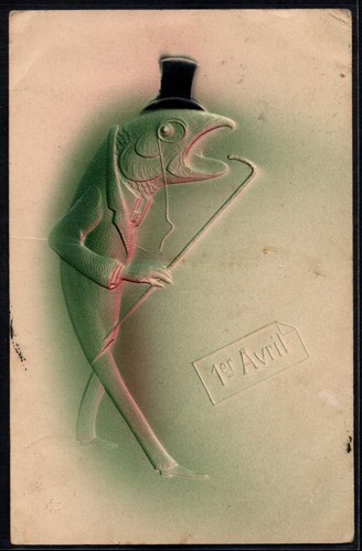 BV176 1er AVRIL APRIL FOOLS POISSON Humanisé Habillé Humanized FISH ...