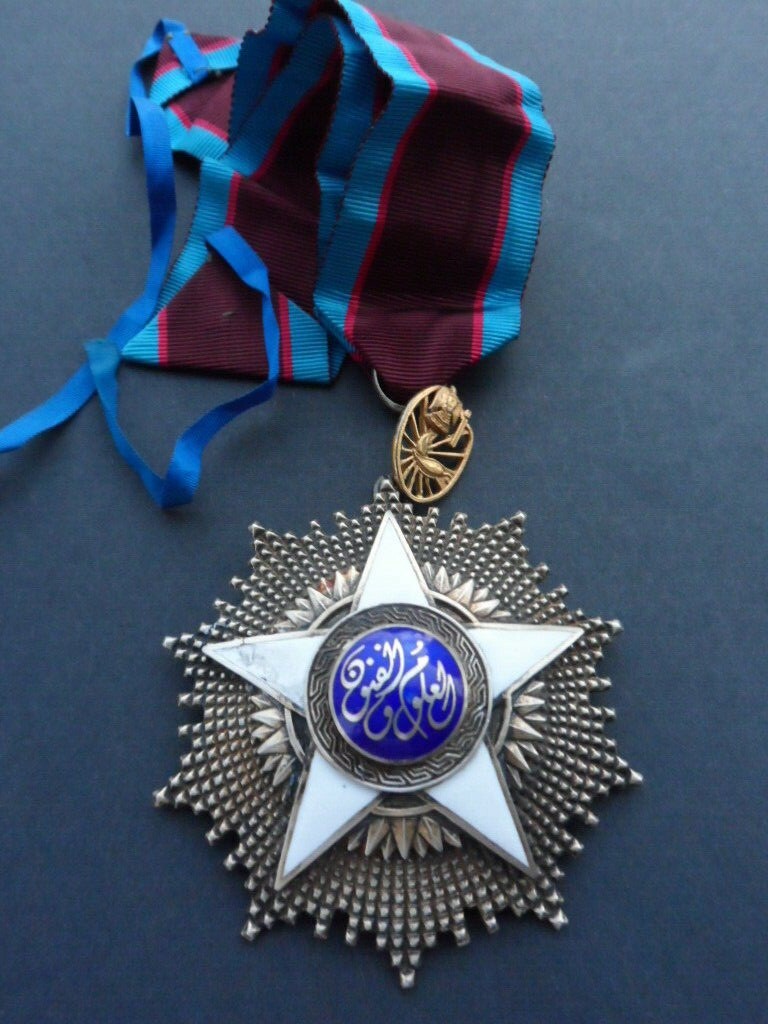 EGYPT , ORDER OF THE CULTURAL MERIT - 1 ST CLASS COMMANDER RIBBON ...