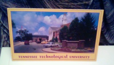 vintage Tennessee Tech University 1980s postcard Cookeville Derryberry ...