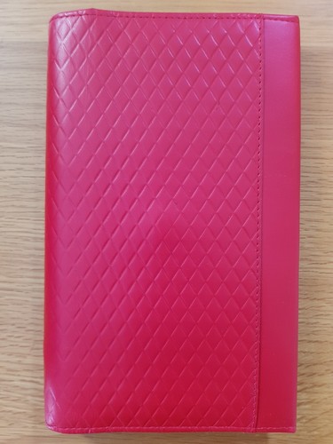Filofax Adelphi Slimline organiser. Deluxe red leather 117mm x 190mm ...