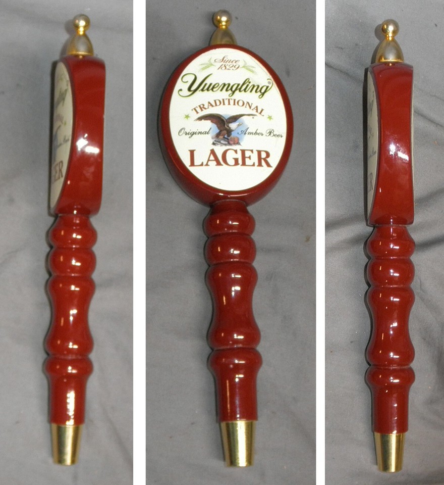 Yuengling Traditional Lager Beer Tap Handle 12” Tall Front Back Labels ...