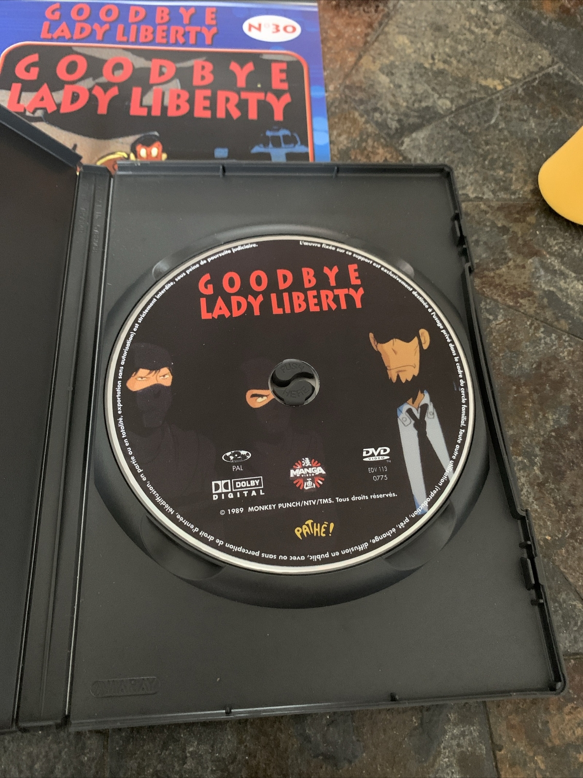 📀🇯🇵📀 DVD MANGA MANIA TBE AVEC FASCICULE N 30 GOODBYE LADY LIBERTY LUPIN ...