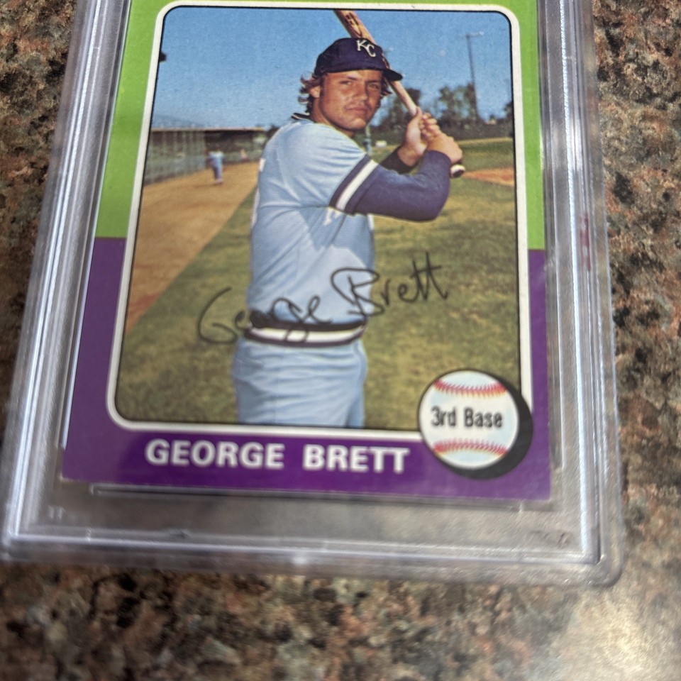 1975 Topps George Brett Rookie Card #228 PSA 5 | eBay