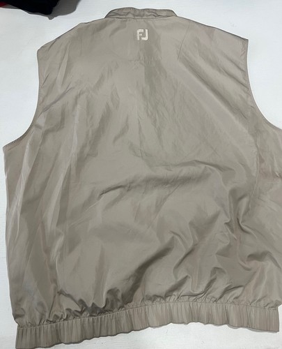 Footjoy FJ Vest Mens Black Performance Golf Quarter ButtonSleeveless ...