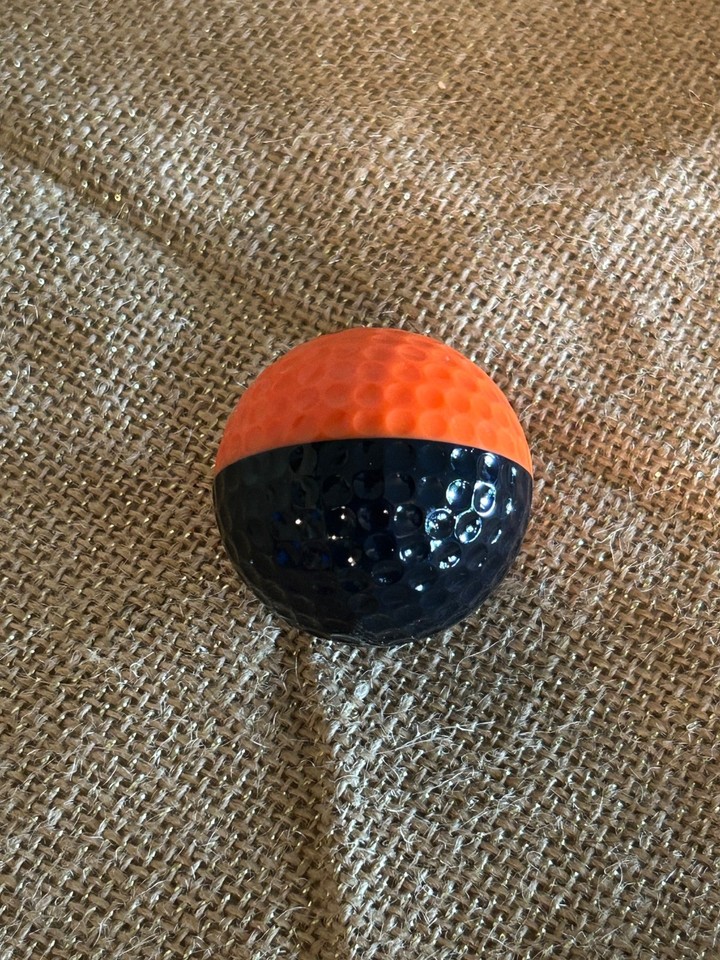 New PING Two Tone Golf Ball - Black/Orange - Rare Collectible | eBay