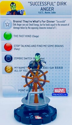Marvel Heroclix Captain America Successful Dirk Anger #104 LE w/ Card ...