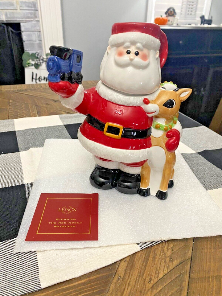 Lenox Rudolph The Red-Nosed Reindeer Pitcher With Mug Lid w/box | eBay