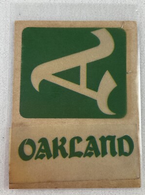 MLB 1968-72 Fleer Cloth Baseball Team Logo Sticker-Oakland Athletics V1 ...