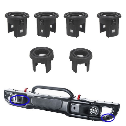 6PCS Set Front Bumper Rad@R Hole Bracket Fit For JEEP Wrangler JL 2018 ...