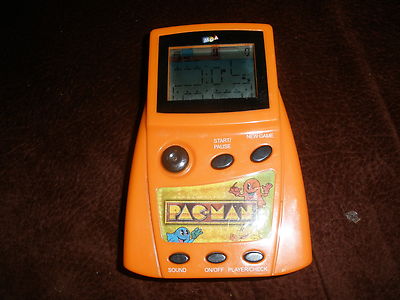 Pacman Game Electronic Handheld Orange pac man Pac-Man Namco MGA 1980 ...
