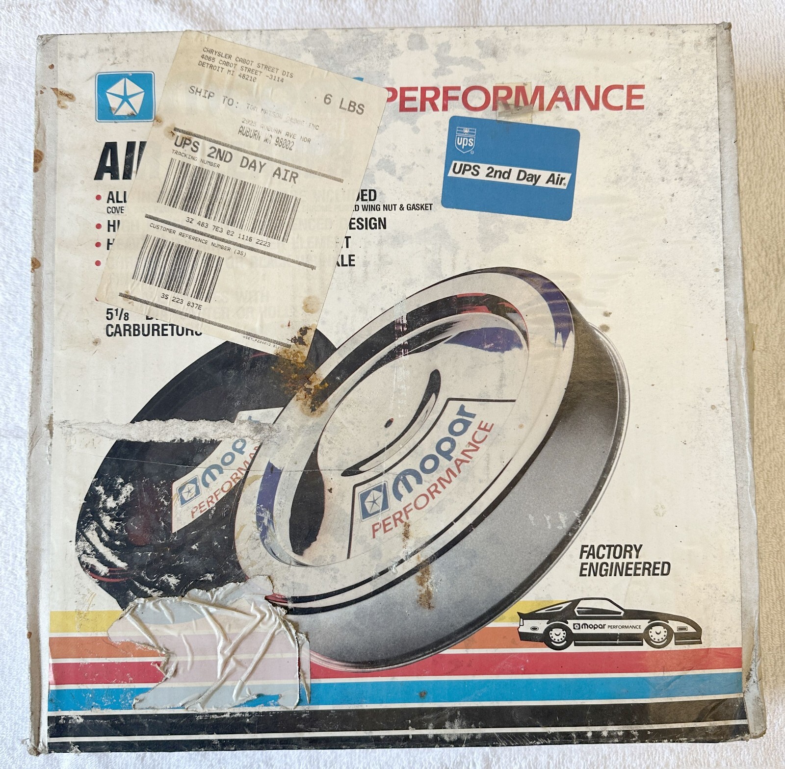 NOS MoPar Performance Air Cleaner Chrome 1967-69 340 383 440 Dodge ...