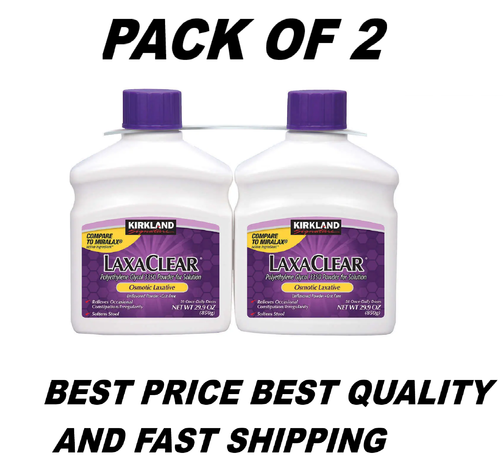 Kirkland Signature LaxaClear, 100 Doses (BEST PRICE BEST QUAILTY AND ...