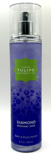 NEW 1 BATH & BODY WORKS LONDON TULIPS & RASPBERRY TEA DIAMOND SHIMMER MIST 8 OZ | eBay