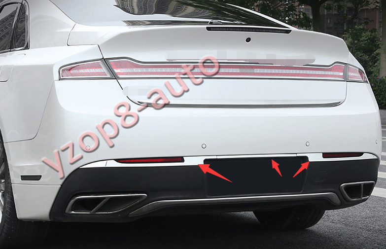 Fit For Lincoln MKZ 2014-2020 Chrome Steel Rear Bumper Protector Lower ...