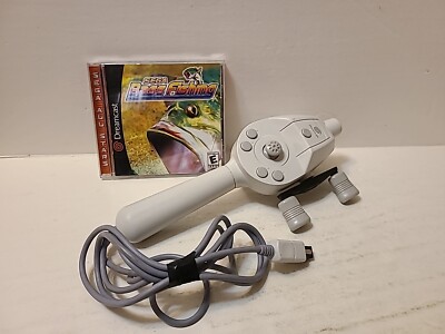 Dreamcast Fishing Rod Controller With Sega Bass Fishing CIB | eBay