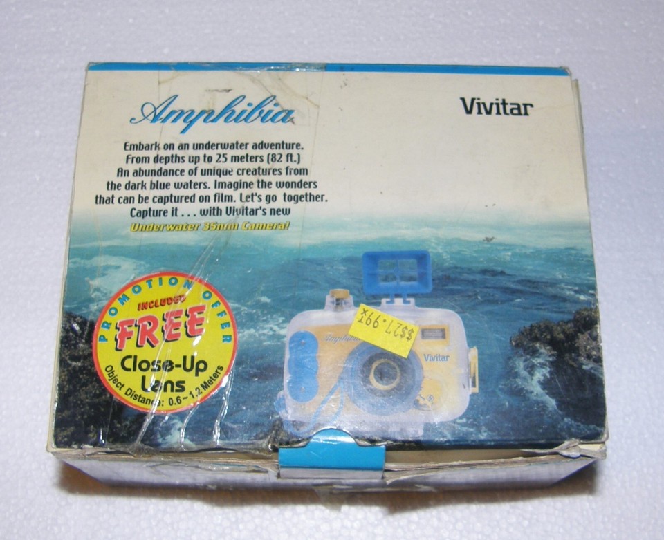 Vintage Vivitar Underwater 35mm Film Camera Up To 82' Depth Complete In ...