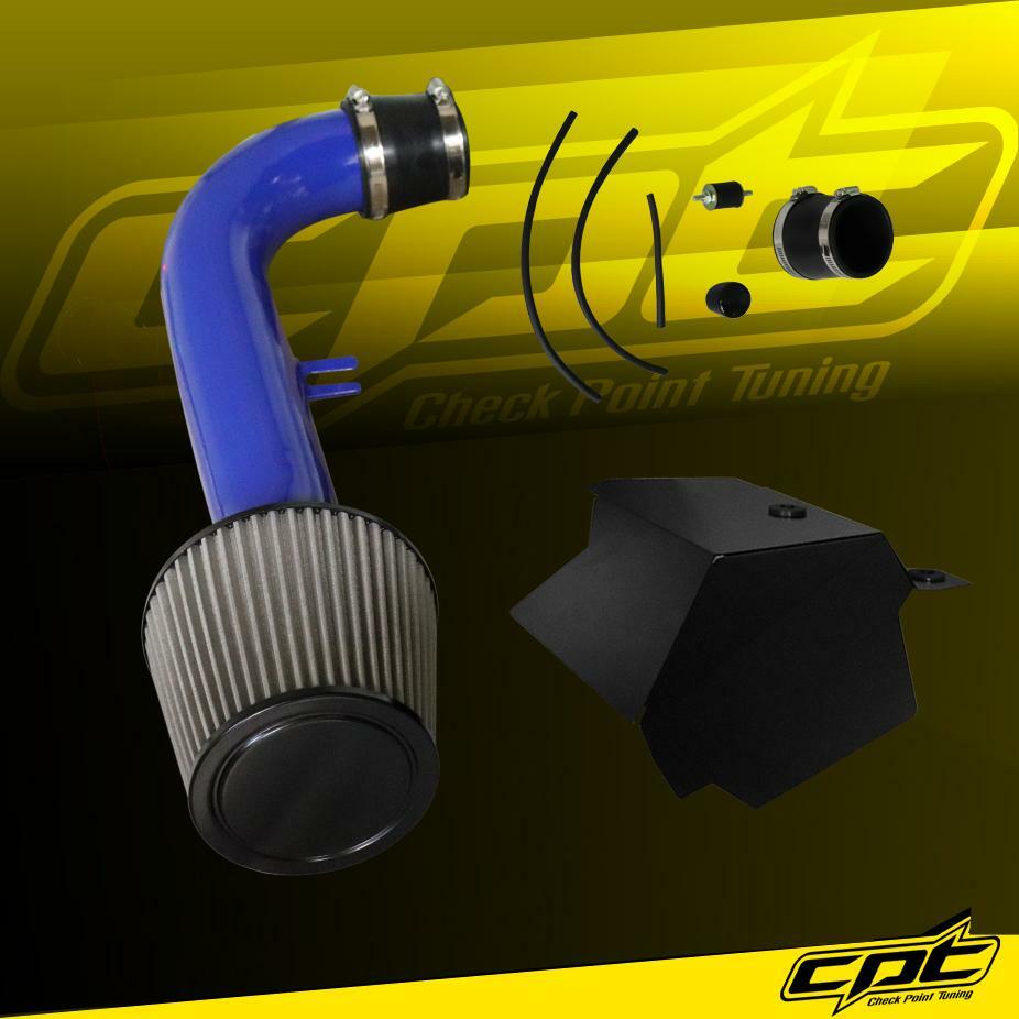 For 17-20 Audi A3 Quattro 2.0L Turbo Blue Cold Air Intake + Blue Cover ...