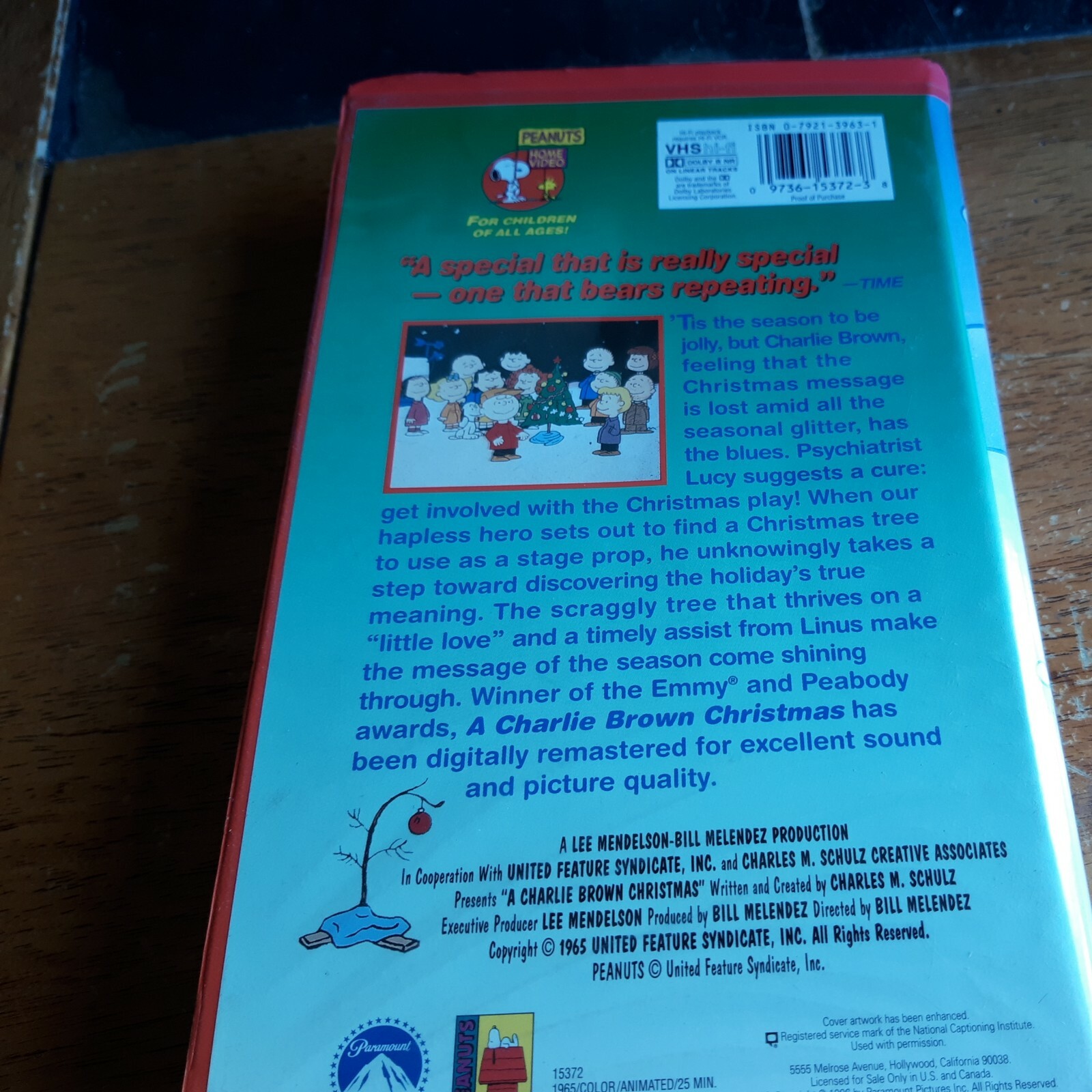 A Charlie Brown Christmas, VHS, 1999, Red Clamshell Case) 1965 classic ...