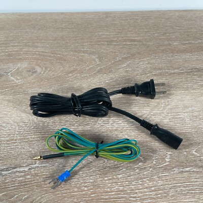 Vintage Technics Turntable SL-J2 Part AC Power Cord and Grounding Wire ...