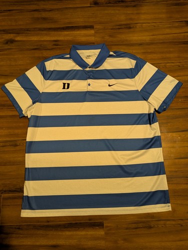 Duke Blue Devils Nike Golf Polo Shirt Dri Fit Mens XXL | eBay