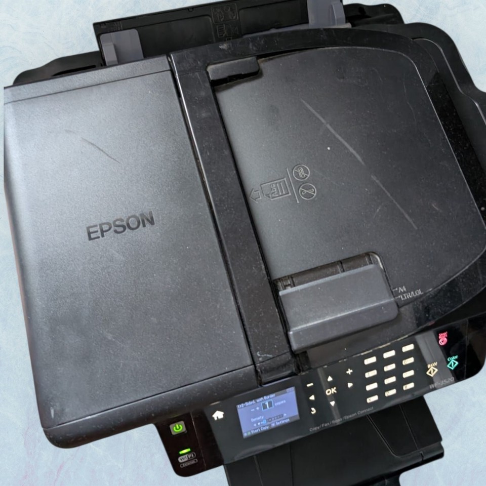 Epson Workforce WF-3520 Wireless Inkjet Printer + Ink Cartridge Bundle ...