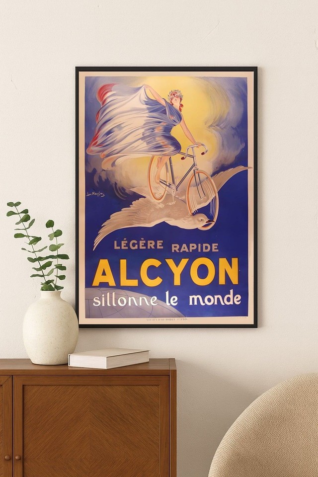 Alcyon 1930s Vintage Bicycle Poster - 24x36” Hi-Res💎 Print - 200 GSM ...