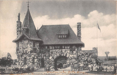 1909 Entrance to Daheim Dieterich Home Millbrook NY post card Dutchess ...