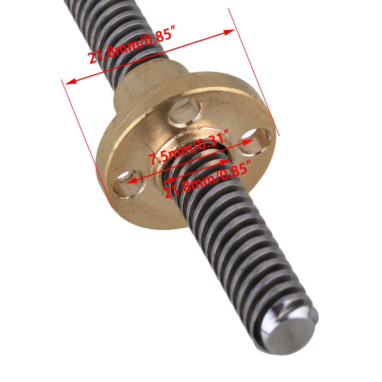 450mm*8mm Lead Screw Rod with Copper Nut for Machine Tools and 3D ...