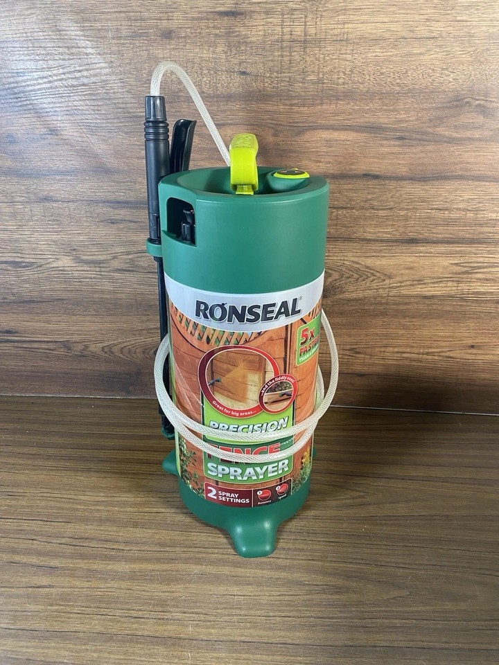 Ronseal Precision Finish Pump Fence Sprayer - Green Unused Open Box ...