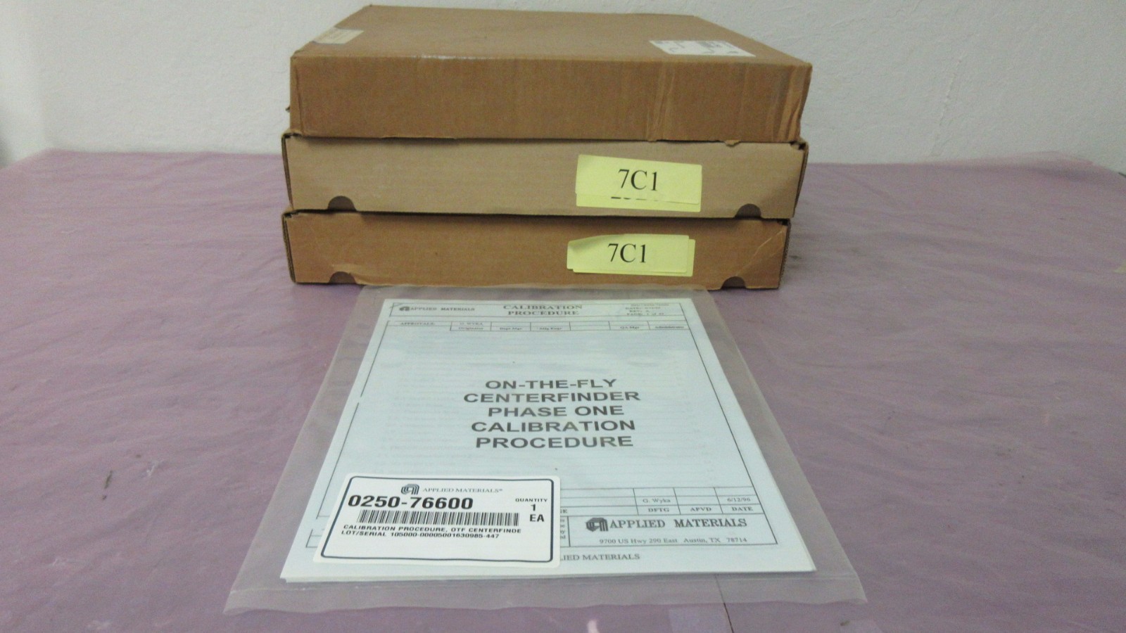 AMAT 0250-76600 CALIBRATION PROCEDURE, OTF CENTERFINDER. 407289 | eBay