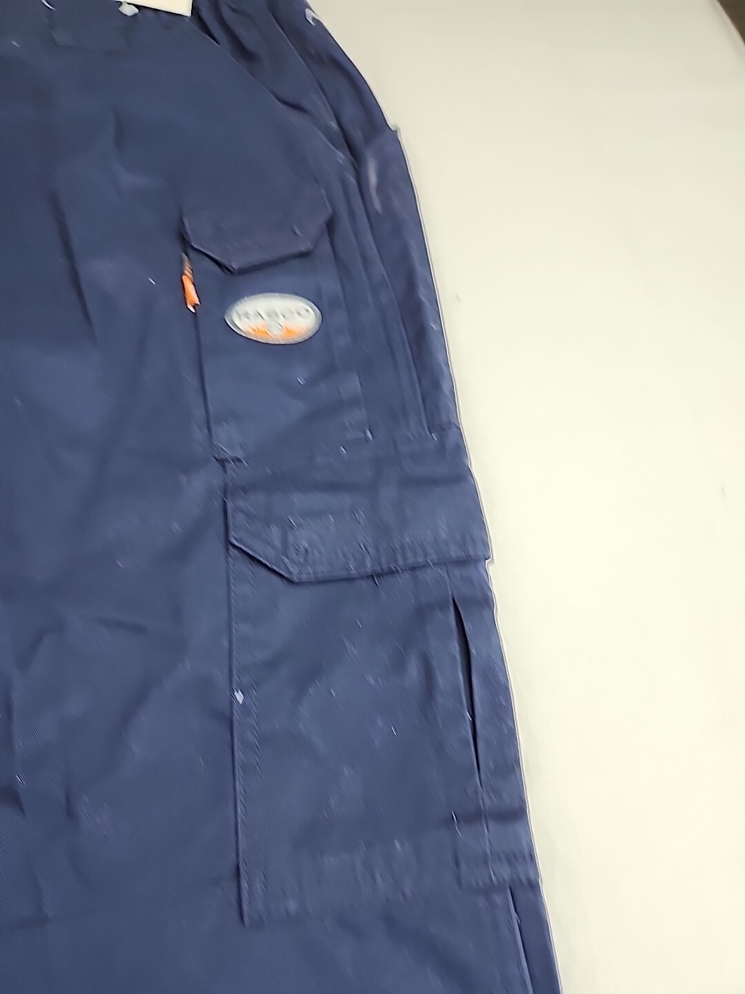 Rasco FR Cargo Pocket Mens 36 x 32 Blue Cotton Denim Field Pants | eBay