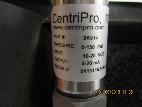 9K514 Centripro TRANSDUCER 4-20MA, 150PSI BRAND NEW! | eBay