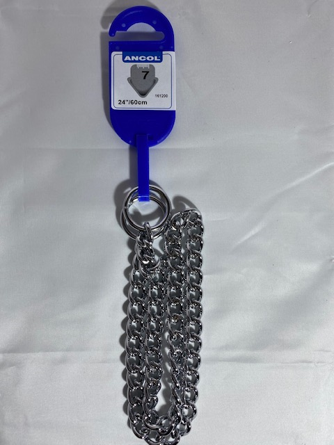 ANCOL DOG CHOKE CHAIN CHECK CHAIN FINE TO X HEAVY METAL SILVER STEEL ...