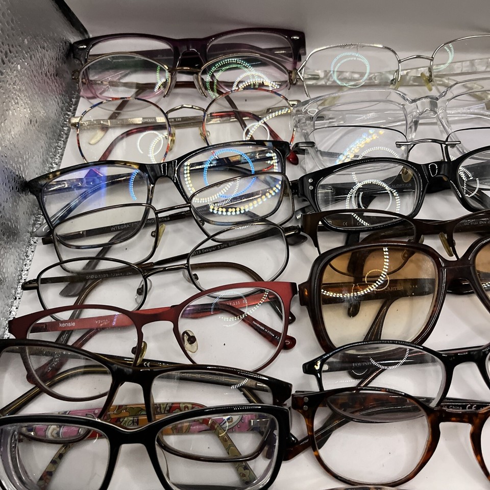 LOT of 50 Designer Eyeglasses Frames Only Random Variety of Brands | eBay