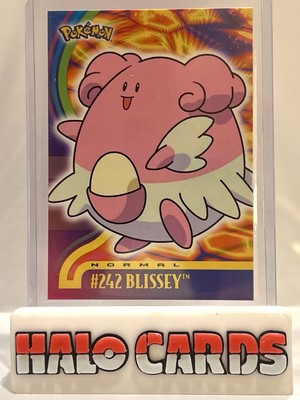 PACK FRESH Pokemon Topps Blue Logo Blissey #242 TV Animation Edition ...