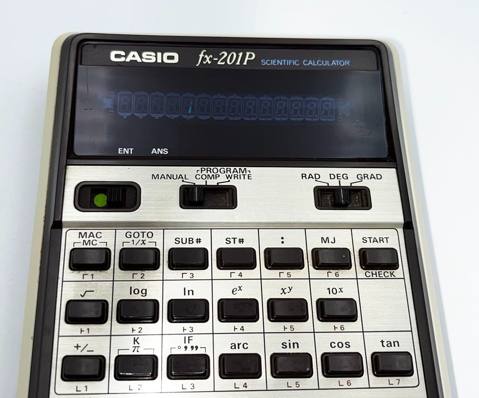 Casio fx-201P Vintage Programmable Scientific Calculator – Japan | eBay