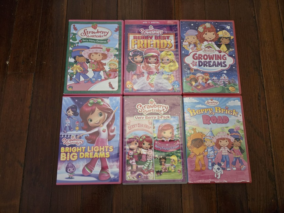 Strawberry Shortcake Lot Of 6 DVD'S Berry Merry Christmas, Berry Brick ...