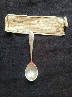 Sterling Silver Collectable Spoons Early 1900s. Mickey Mouse Spoon w ...