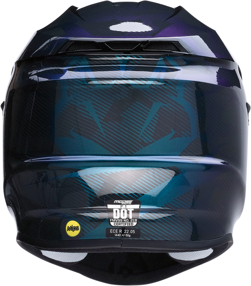 MOOSE OFFROAD - 0110-7757 F.I. Helmet Agroid Camo MIPS Iridescent Blue ...
