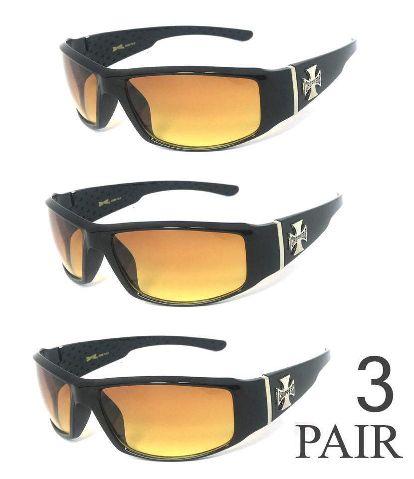 Choppers Anti-Reflective Biker Motorcycle Riding Glasses Sunglasses ...