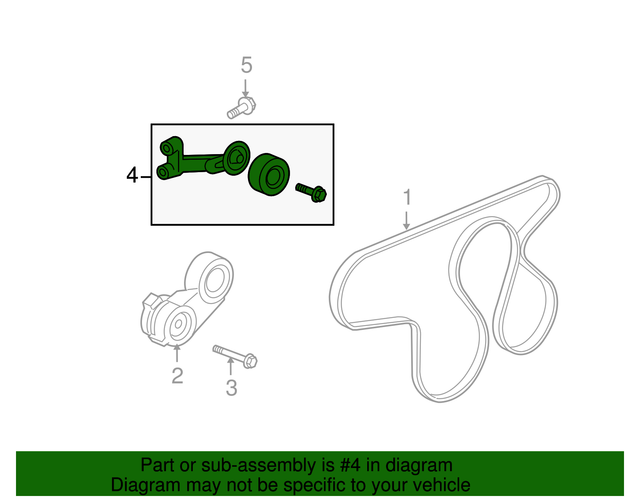 OEM Serpentine Drive Belt Idler Pulley 04-12 Canyon Colorado H3 ...