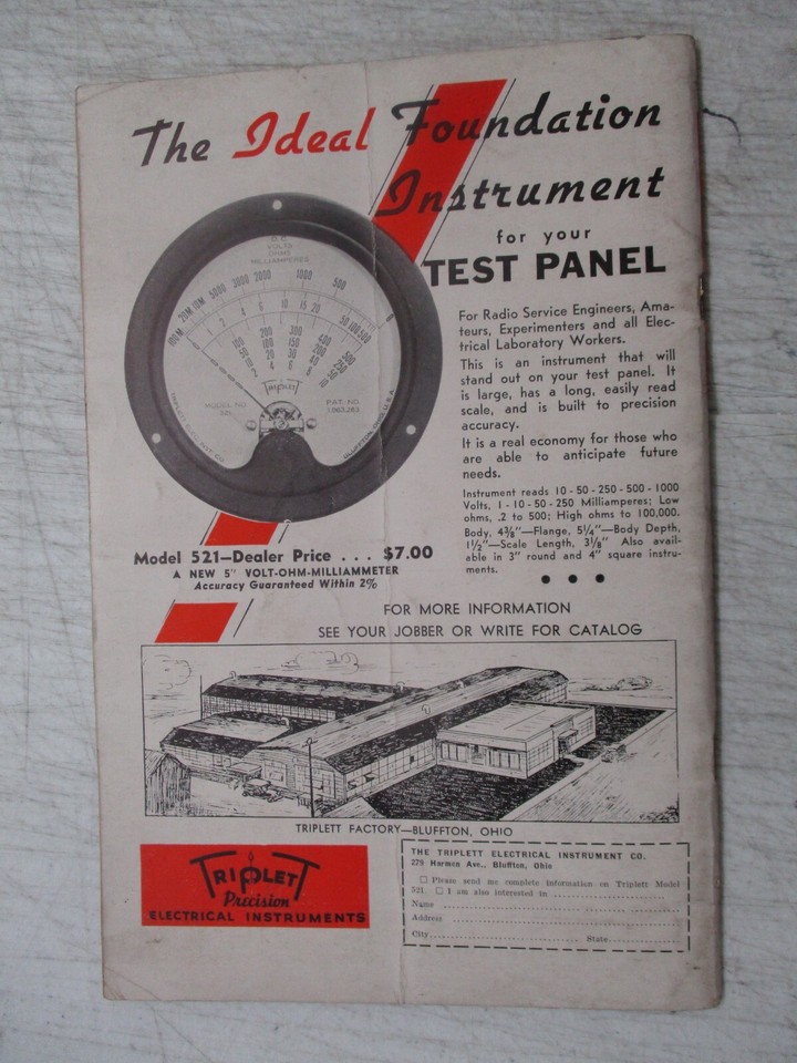 RADIO WORLD MAGAZINE SEPT 1937 AUDIO BEAT OSCILLATORS HIGH FIDELITY ...