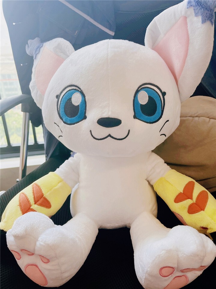 Anime Digimon Adventure Tailmon Plush Doll Digital Monster 50cm Stuffed ...