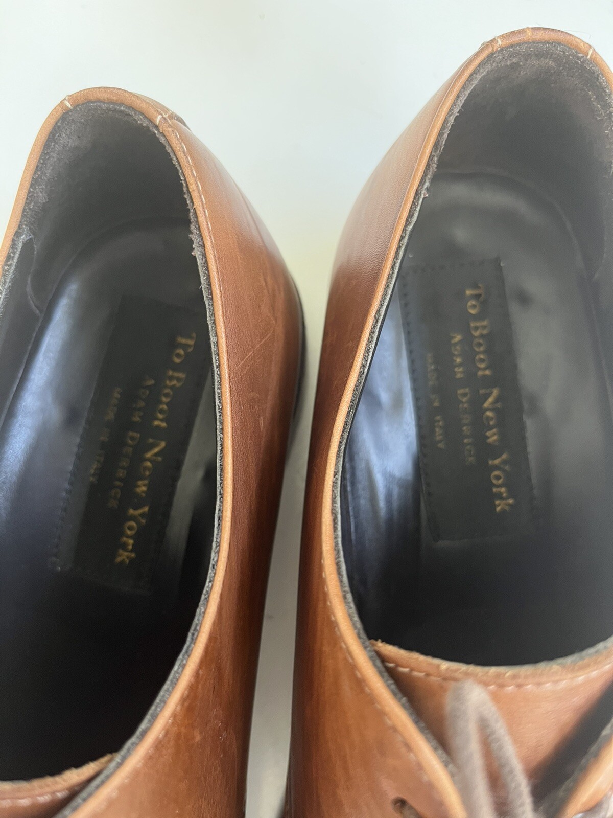 LUXURY TO BOOT NEW YORK ADAM DERRICK Italy 9 BROWN PL… - Gem
