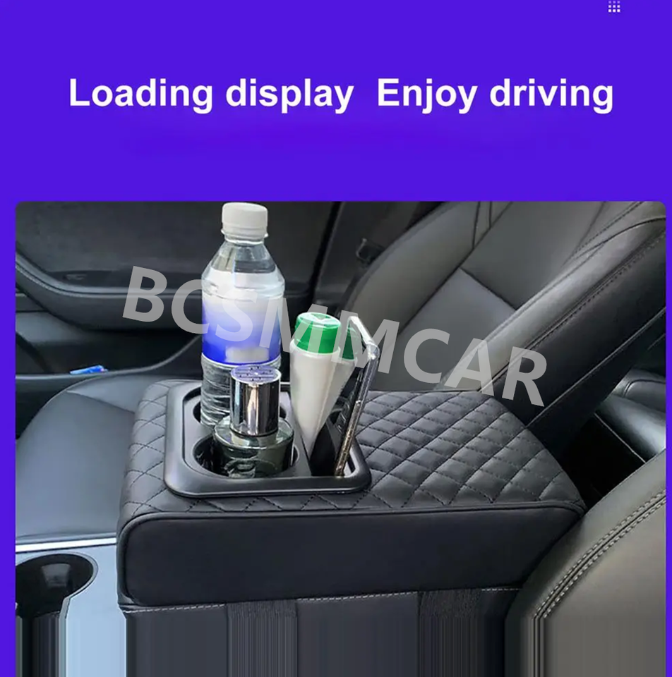 Car Interior Center Console Armrest Mat Pad Cover Armrest Box Cushion ...