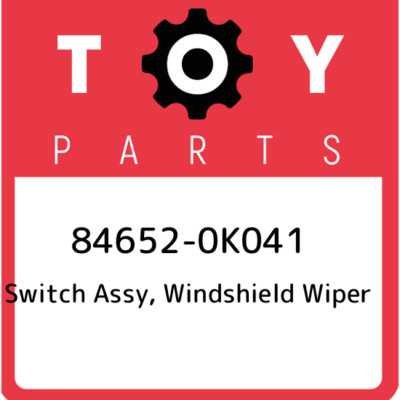84652-0K041 Toyota Switch assy, windshield wiper 846520K041, New ...