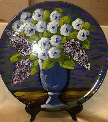 BELLINI ITALY ART POTTERY FOR BLOOMINGDALES FLOWERS IN VASE ROUND ...